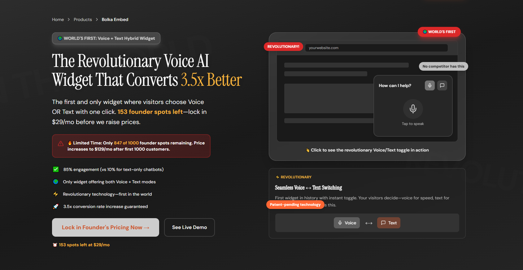 Embed Voice AI on Any Website | One-Line Install Widget | Bolka